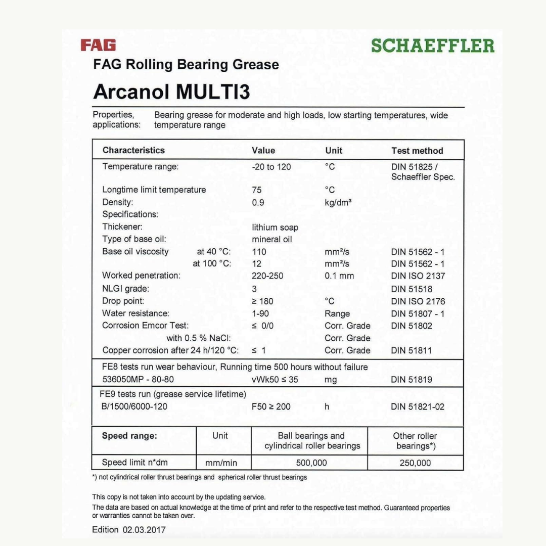 Fag Arcanol Multi 3/1 Kg Çok Amaçlı Gres Yağı