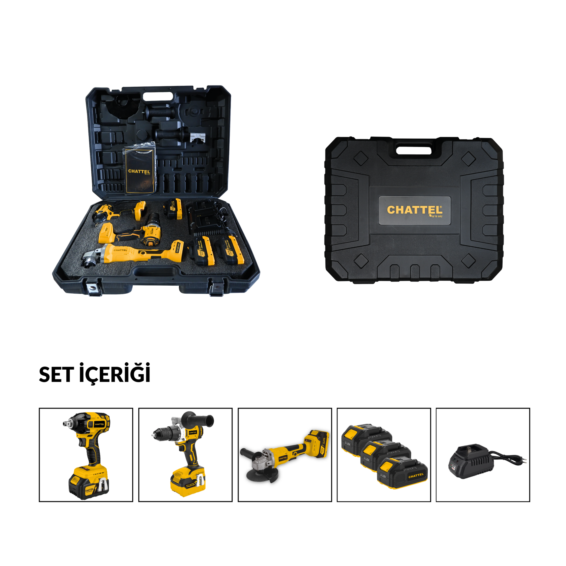 Chattel CHT-SET4403 3'lü Combo Set